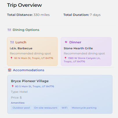 Motorcycle Route Planner | AI Scenic Trip Planner | TripFairy